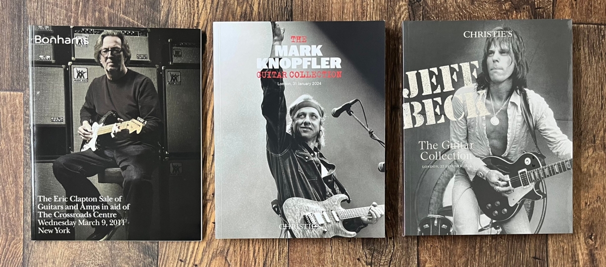Three guitar auction catalogues to include Jeff Beck - The Guitar ...